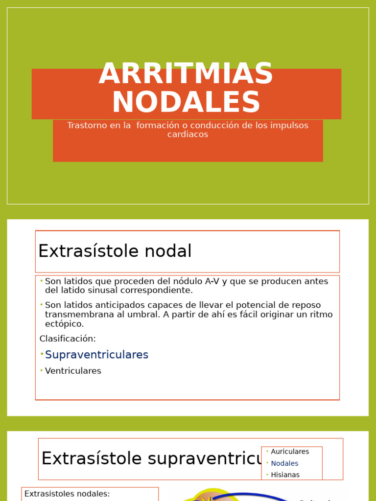 Arritmias Nodales | PDF | Enfermedades y trastornos | Fisiología ...