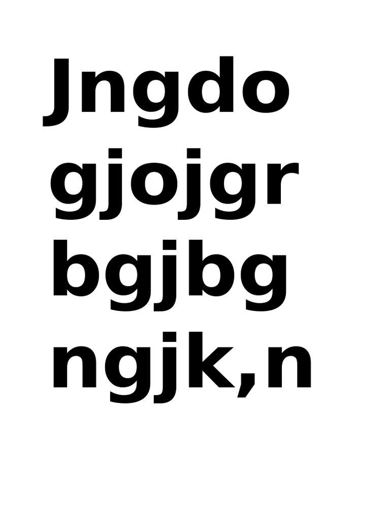 Jngdo Gjojgr BGJBG NGJK, N | PDF