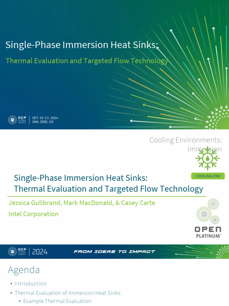 5840 - Single-Phase Immersion Heat Sinks - Thermal Evaluation and ...