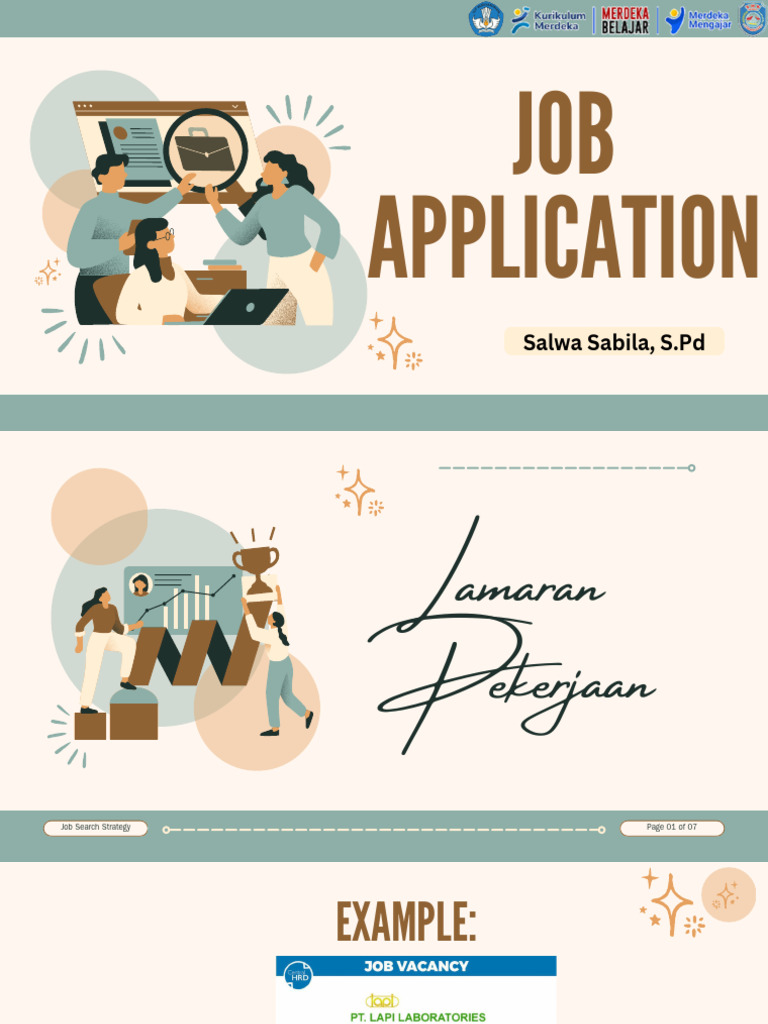Job Application_Materi Kelas XII_Salwa Sabila | PDF