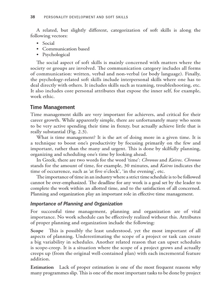 1.8 Time Management | PDF | Time Management | Professional Skills