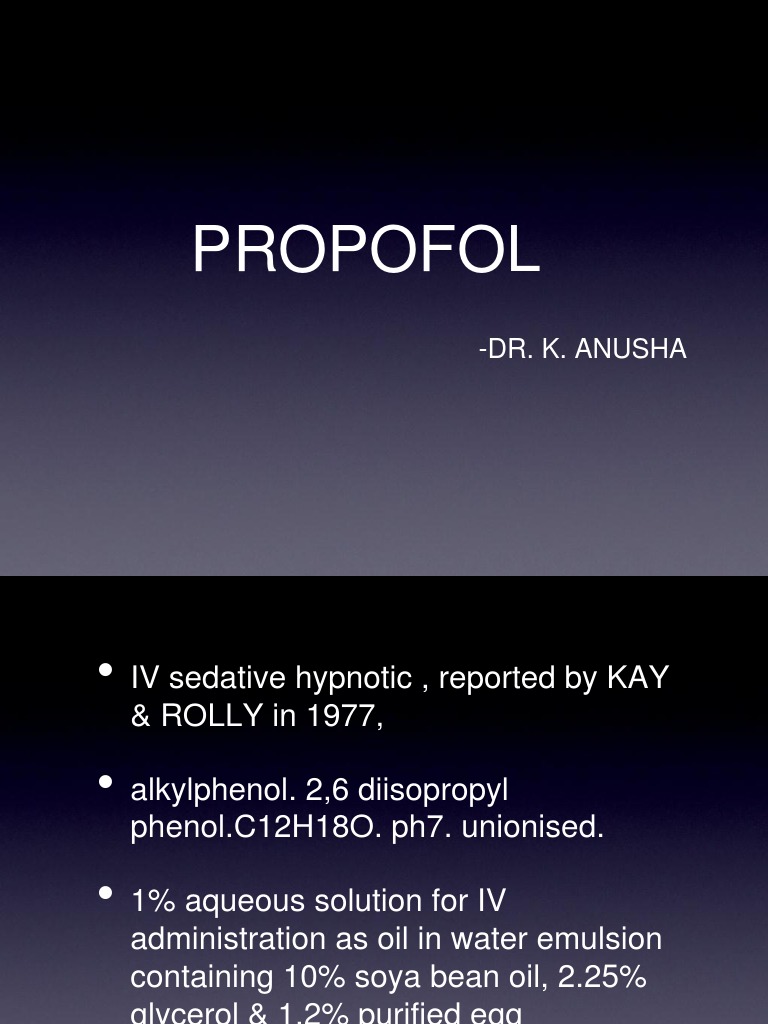 PROPOFOL | PDF | Medical Specialties | Drugs