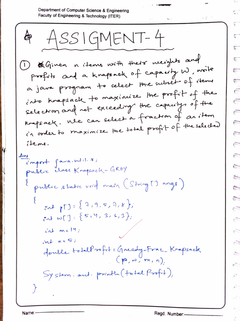 Lab Assignment 4 (AAD 2) | PDF