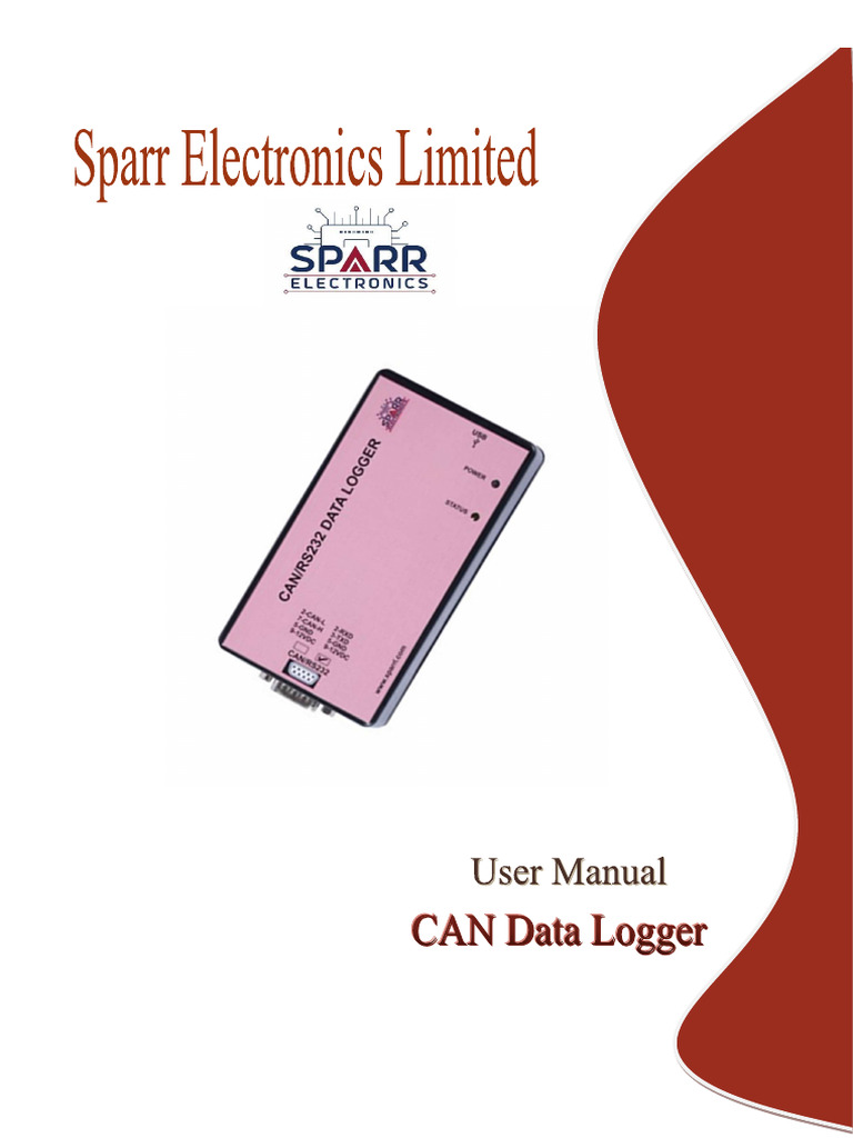 Spar CAN Data Logger Manual N | PDF | Usb | Bit Rate
