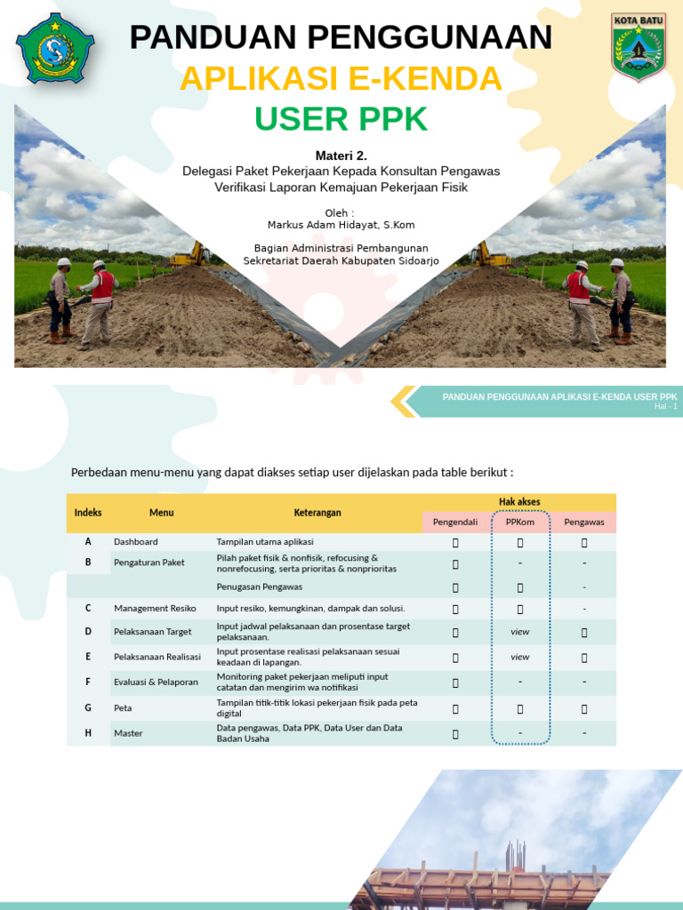 PANDUAN USER PPK (Batch.2) | PDF