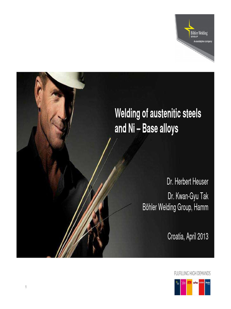 Thermanit 617: Welding Guidelines | PDF | Secondary Sector Of The ...