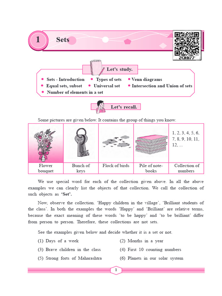 Understanding Sets: Types and Methods | PDF | Mathematical Concepts ...