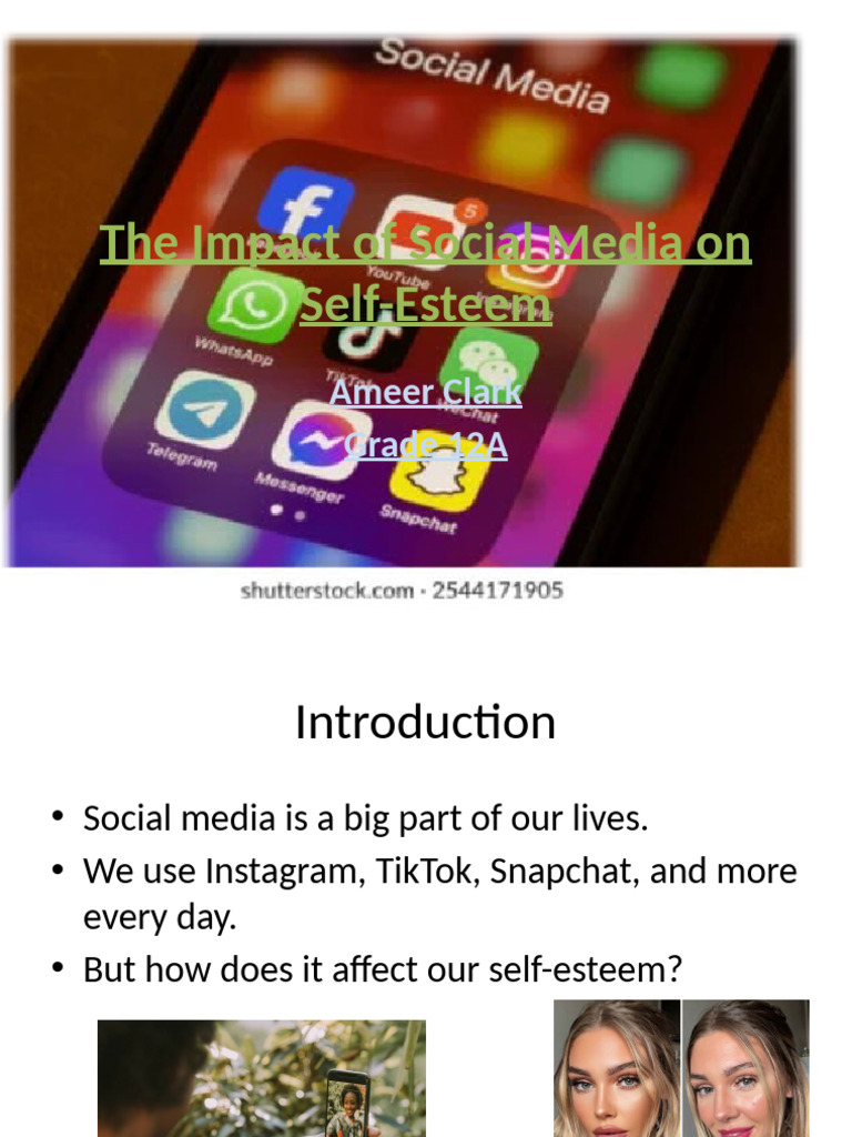 Social Media Self Esteem Presentation | PDF