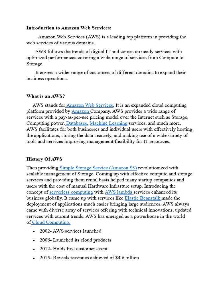Amazon Web Services Seminar | PDF | Cloud Computing | Amazon Web Services