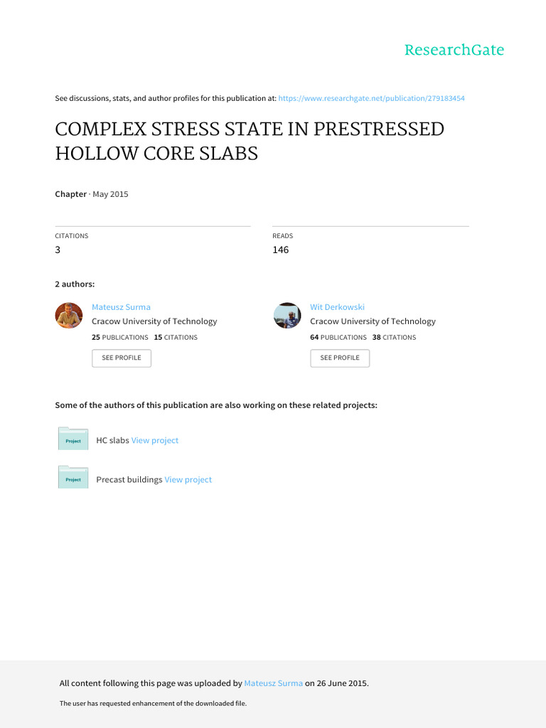 Complex Stress State in HCS | PDF | Bending | Beam (Structure)