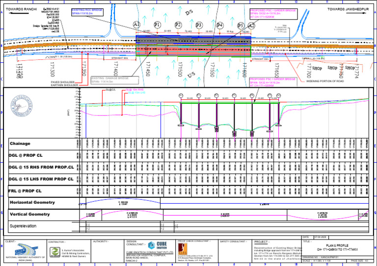 BRIDGE PLAN & PROFILE Stamped | PDF