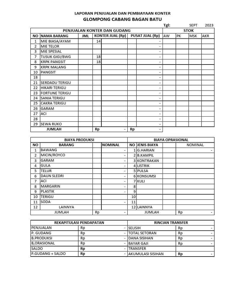 BAGAN BATU FORM | PDF
