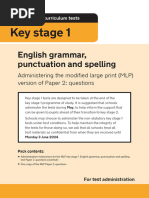 2025 Key Stage 2 Spelling Test Guide | PDF