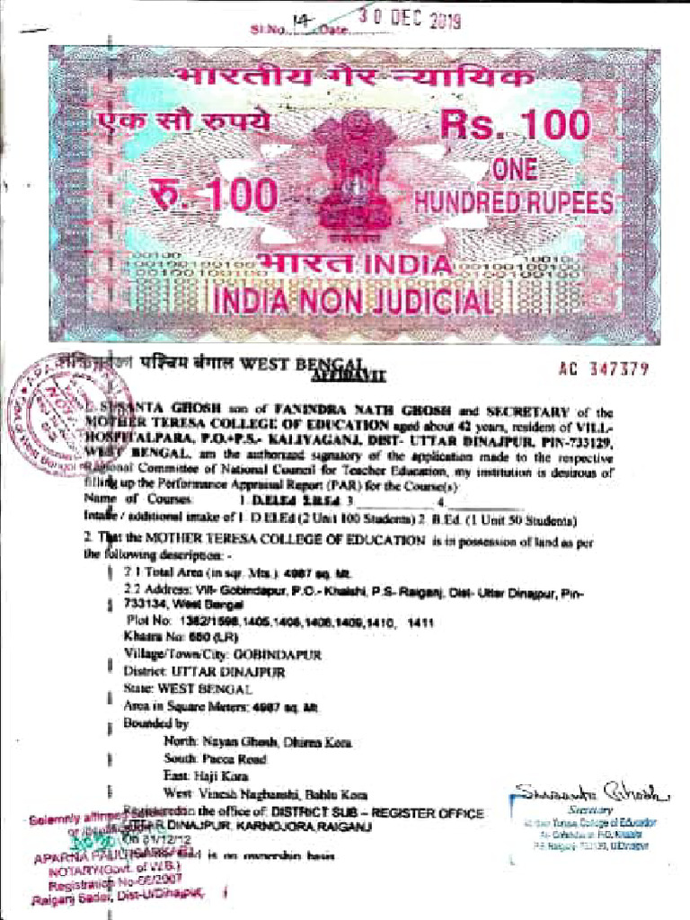 Susanta Ghosh - Sale Deed | PDF