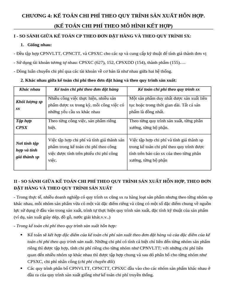 CHƯƠNG 4 KTQT | PDF