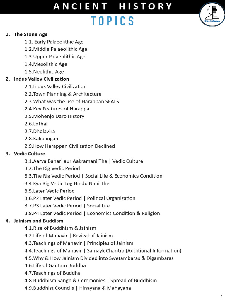 Key Topics in Ancient Indian History | PDF | Ashoka | Indian Religions