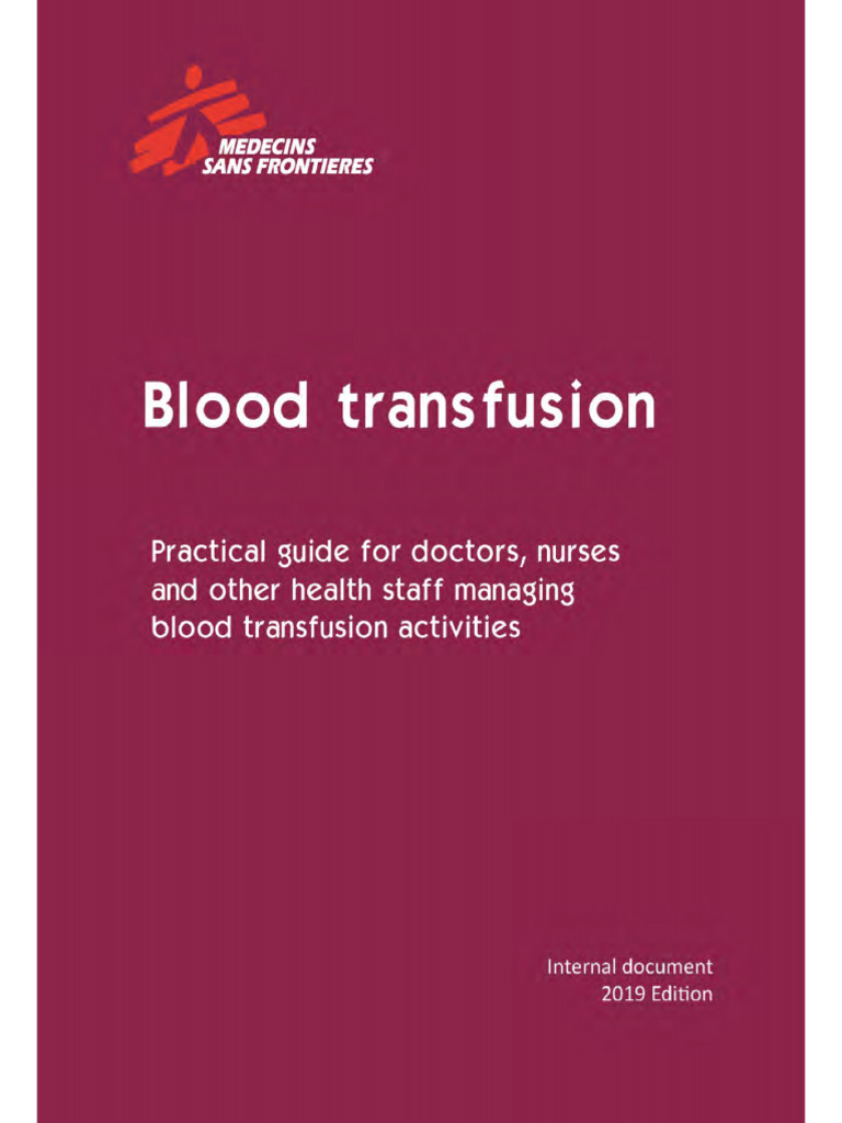 Blood Transfusion Guidelines 2019 | PDF | Blood | Blood Type