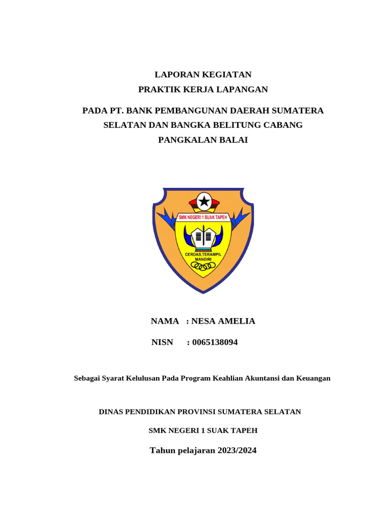 Laporan Kegiatan PKL | PDF