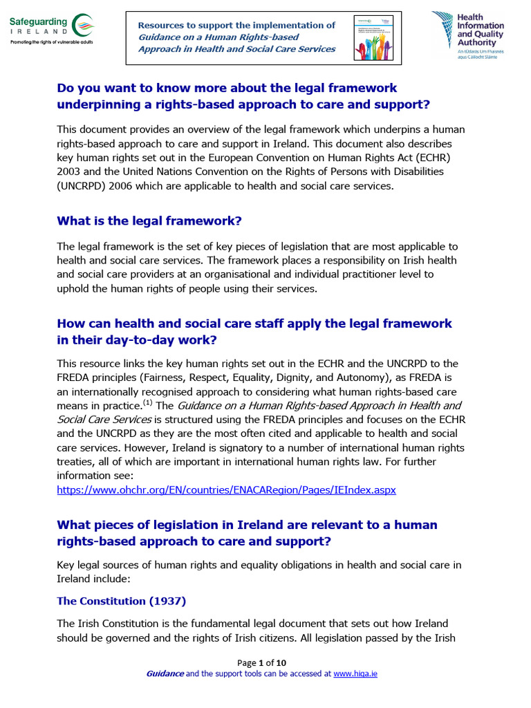 Legal Framework | PDF | European Convention On Human Rights ...