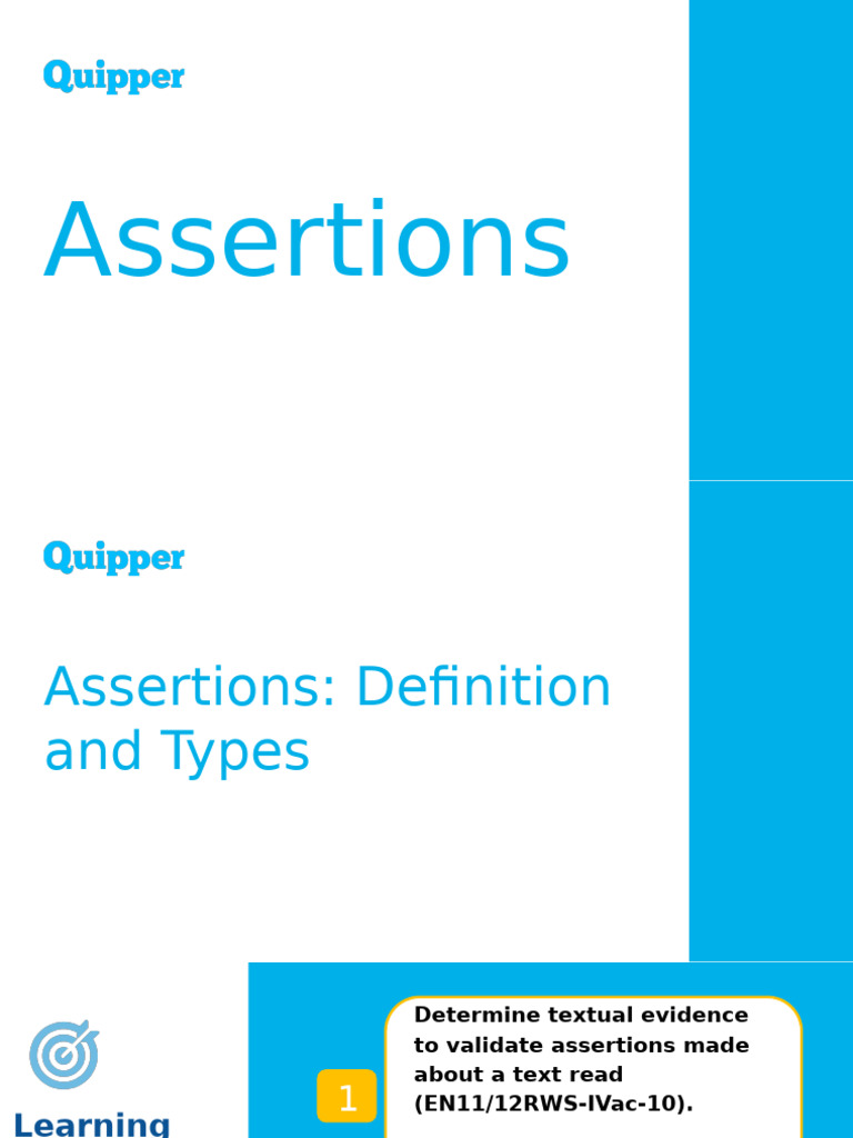 RW 11 - 12 - Unit 12 - Lesson5 - FORMULATING - EVALUATIVE - STATEMENTS - (ASSERTION) | PDF ...