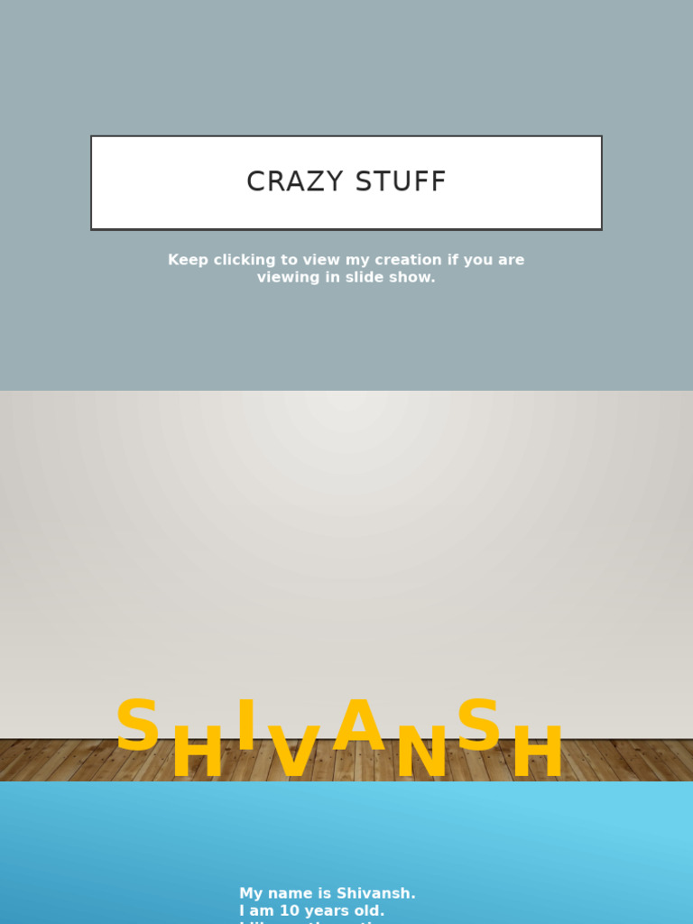 Crazy Stuff | PDF