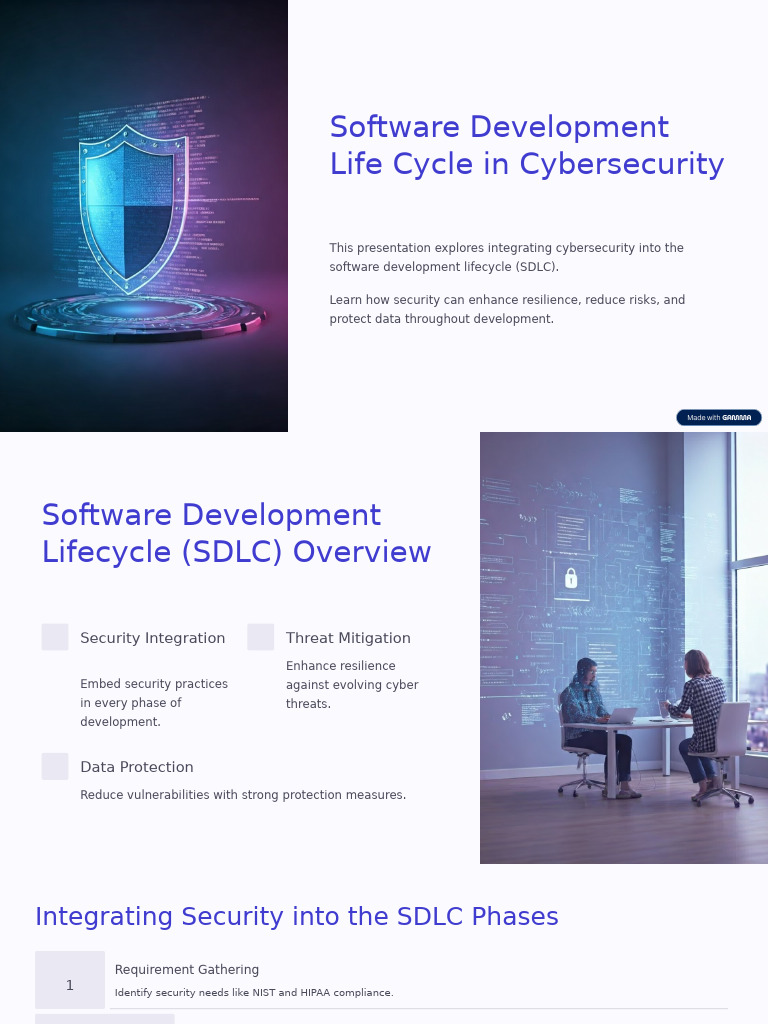 Software Development Life Cycle in Cybersecurity | PDF | Computer Security | Security