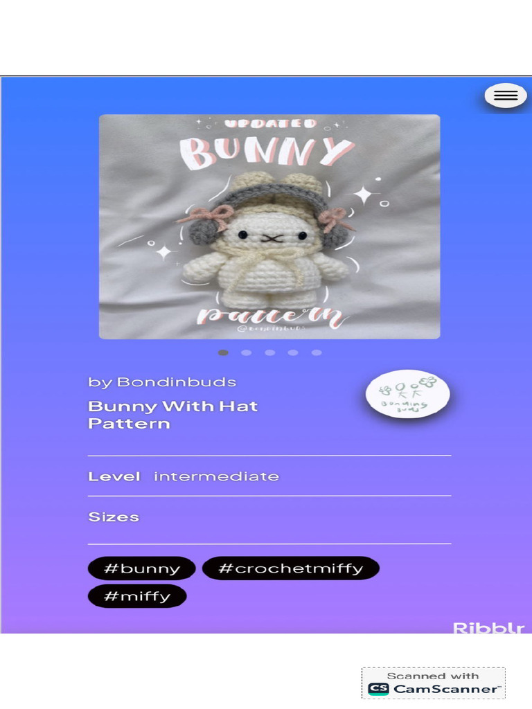 MIFFY Pattern Paid PDF 2 | PDF