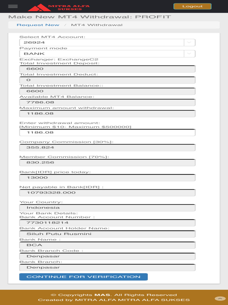 Mitra Alfa Sukses Trader Panel 2 | PDF