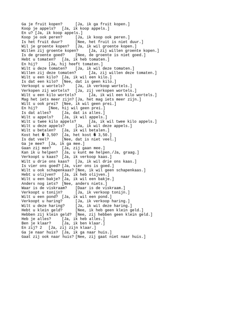 Les2-2 Les Nederlands Als Tweede Taal | PDF