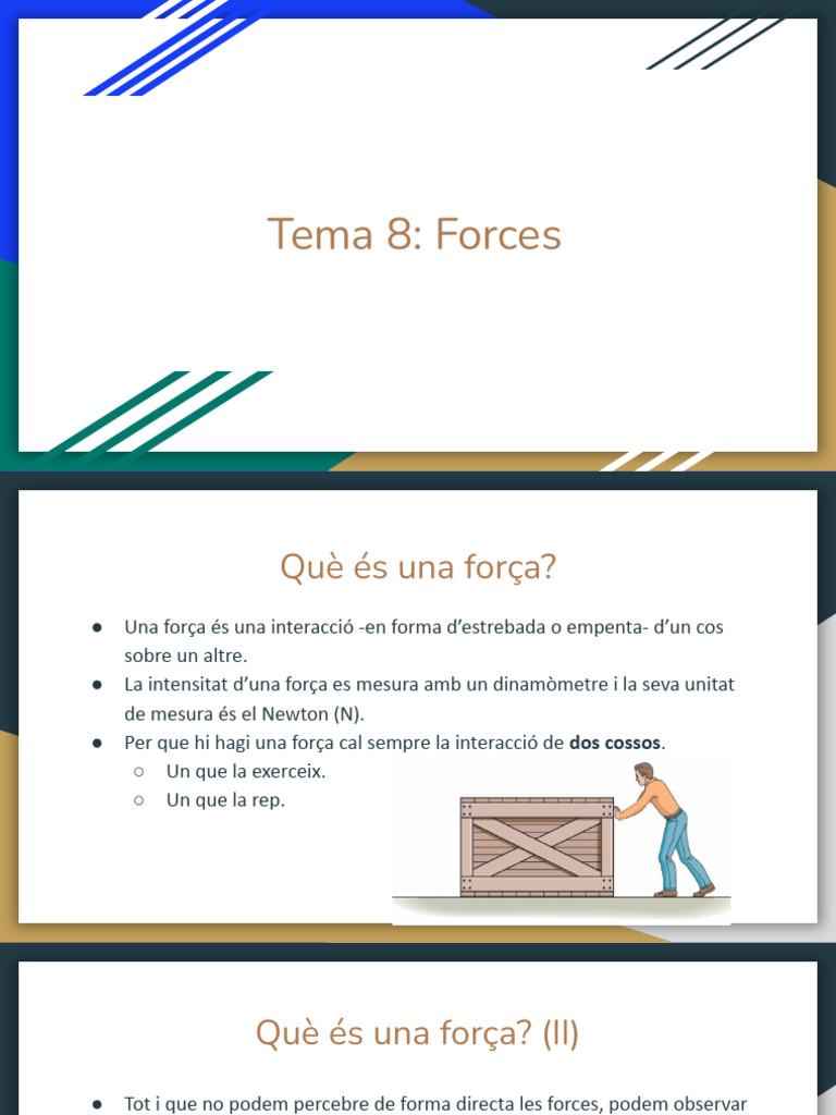 Còpia de Tema 8 - Forces | PDF