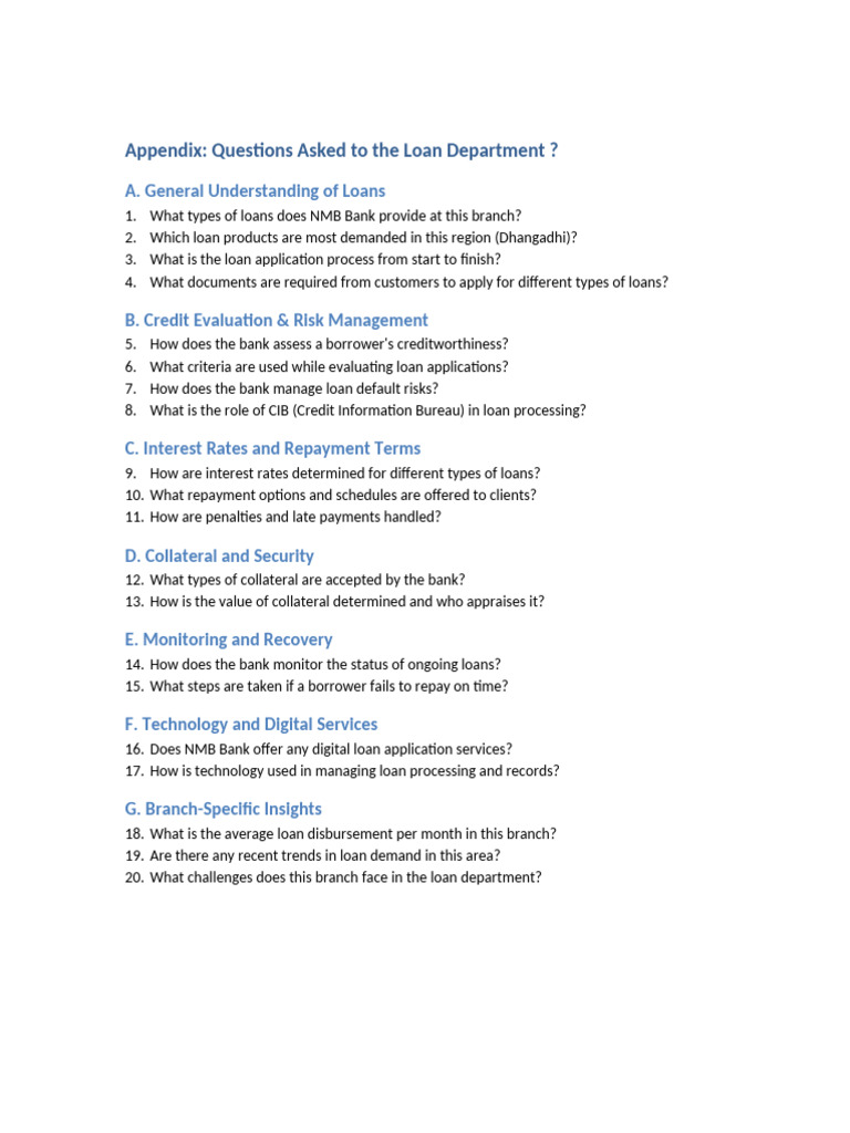 NMB Bank Personal Loan Insights | PDF