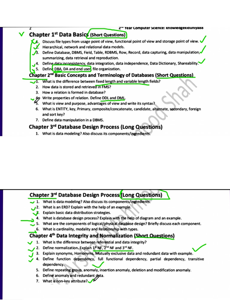 2nd Year CSc Guess 2025 | PDF
