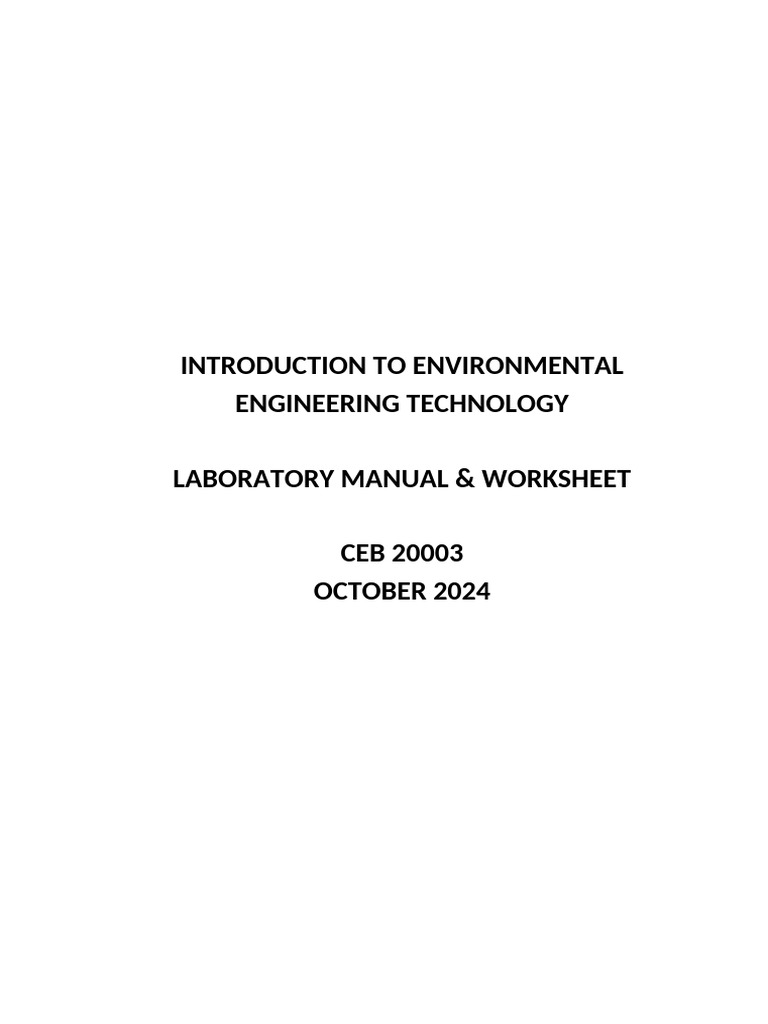 Ceb20003 Lab Manual Oct 2024 2 | PDF | Soil | Earth Sciences