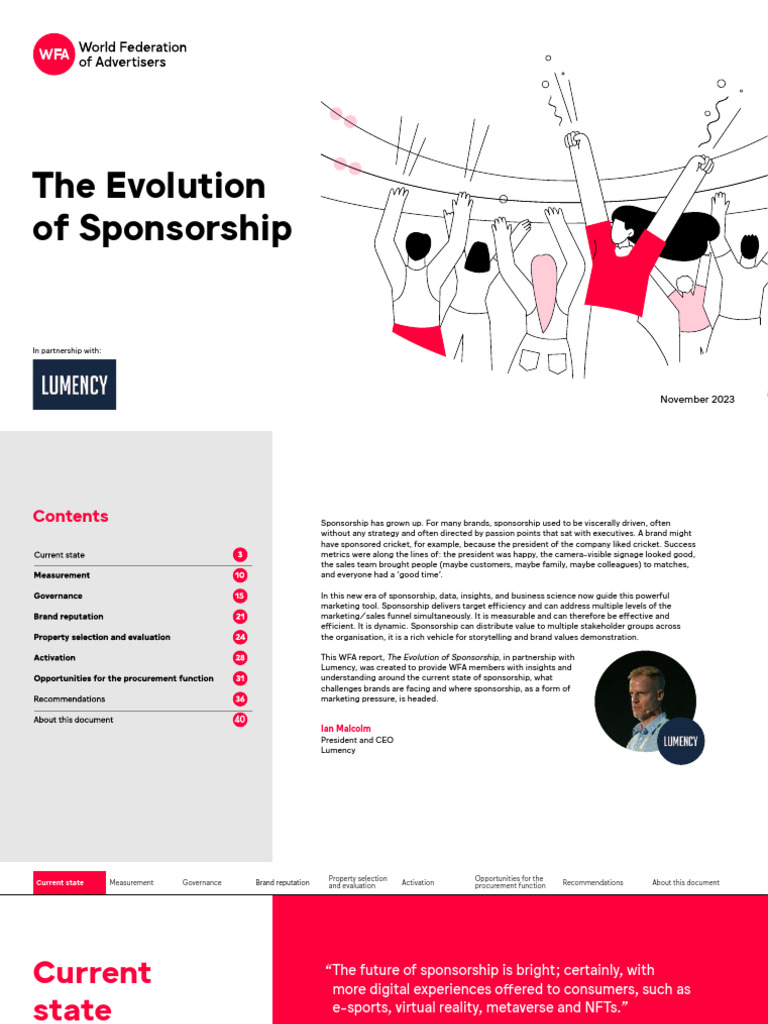 Wfa-Lumency The+evolution+of+sponsorship Nov2023 | PDF | Brand | Return ...