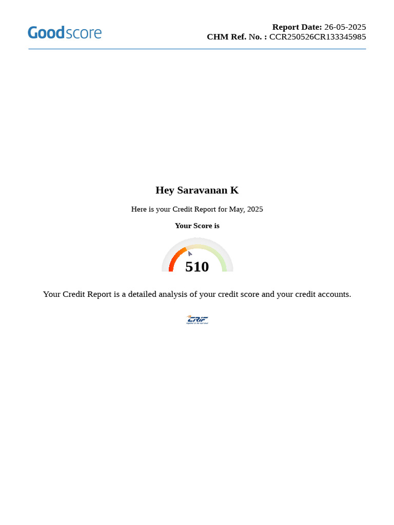 Report Saravanan 5-26-2025 | PDF | Annual Percentage Rate | Credit