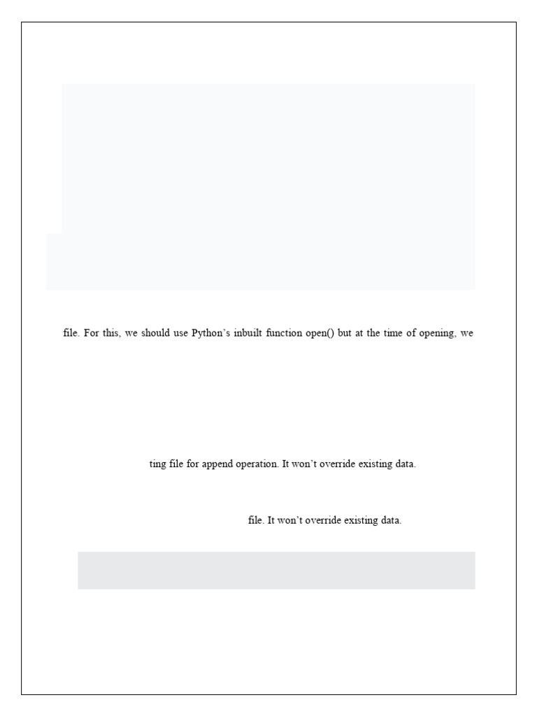 Unit III File Handling and Exception Handling | PDF | Computer File | Text File