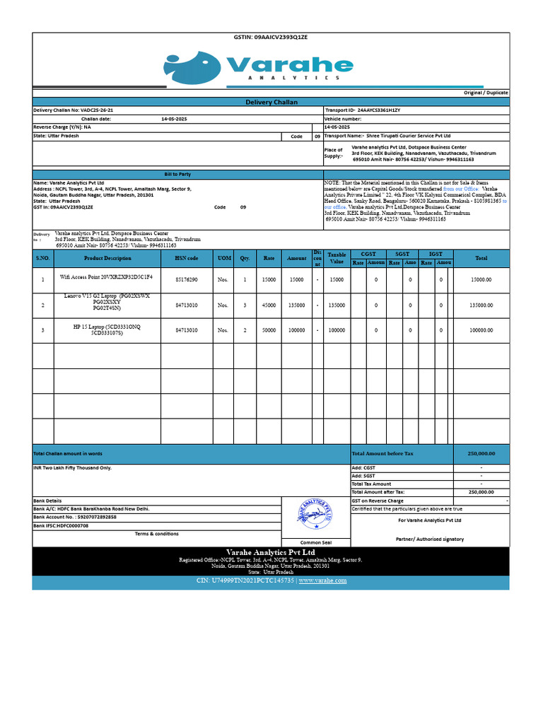 Transfer Challans 2025 to 2026 - Google Sheets 14-05-25 | PDF | Sales ...