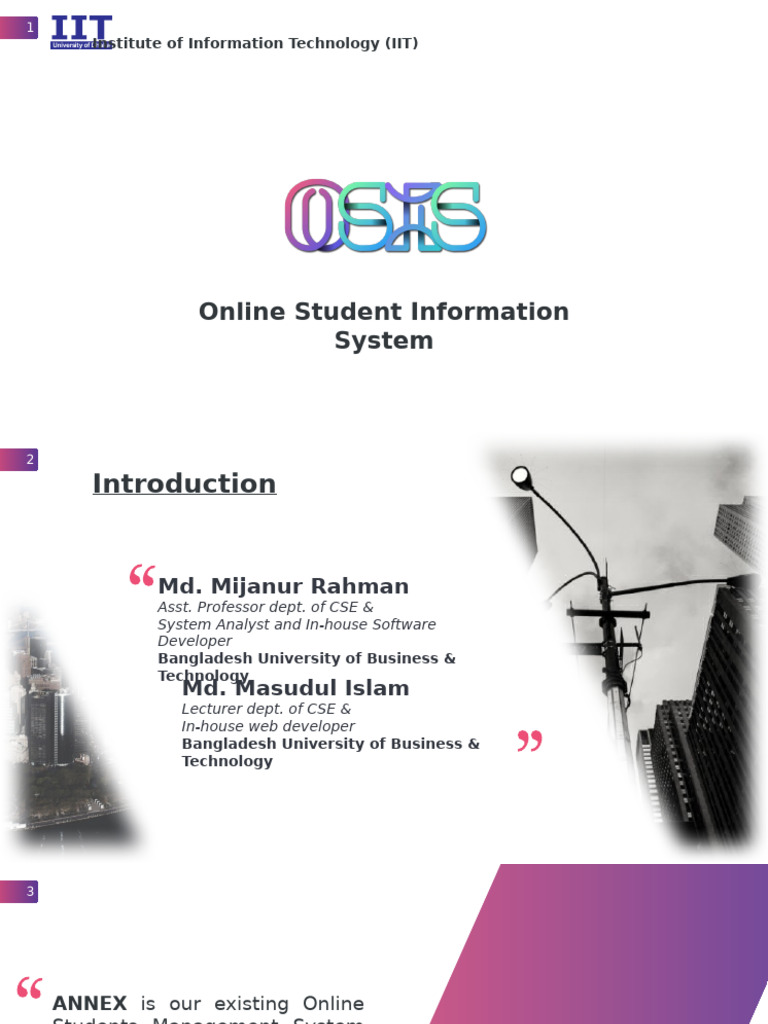 OSIS Presentation (MIT) | PDF | My Sql | Application Software