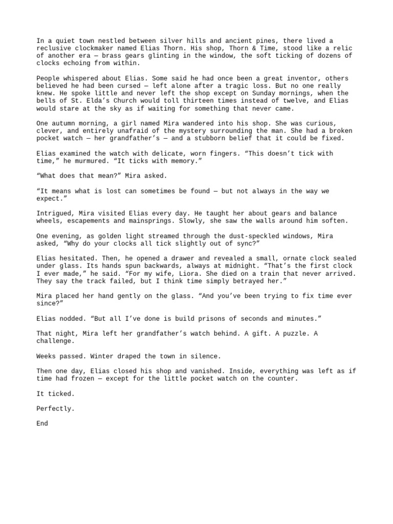 The Clockmaker S Secret Pdf