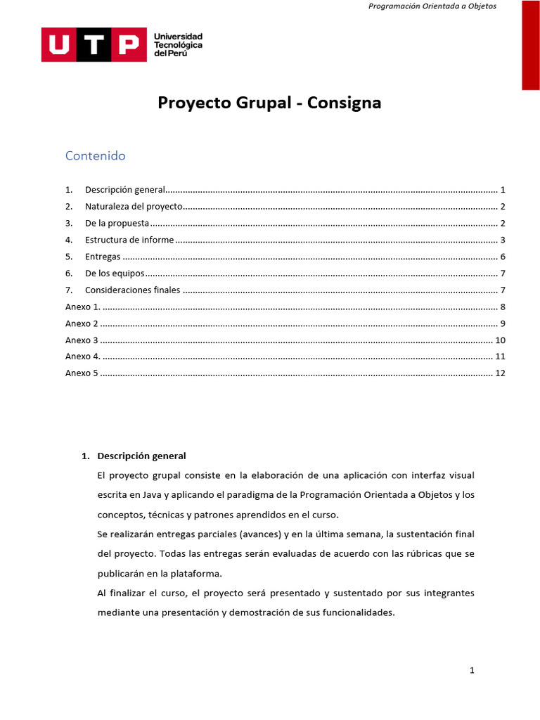 POO Proyecto Final - Consigna | PDF | Caso de uso | Bases de datos