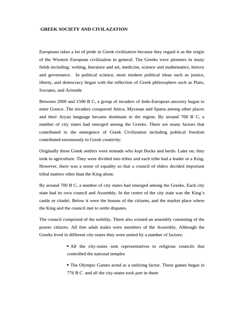 Greek Civilization and Its Legacy | PDF | Socrates | Plato