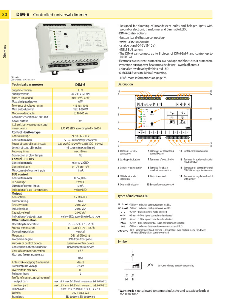 Datasheet DIM-6 | PDF
