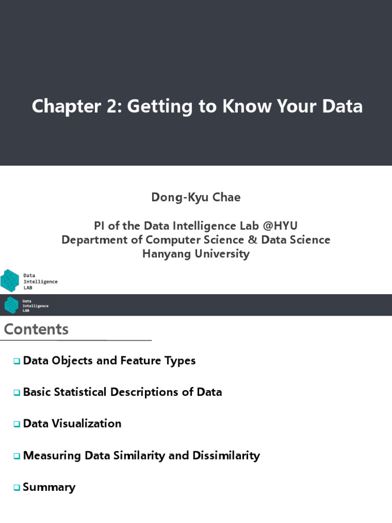 9-1 Data Analysis and Pre-Processing Part 1 PDF | PDF | Descriptive ...