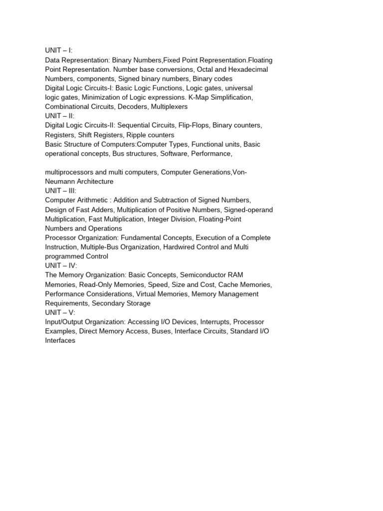 Dlco Important Aiml Unitwise | PDF | Computer Data Storage | Logic Gate