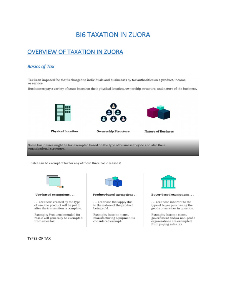 BI6 Tax Notes | PDF
