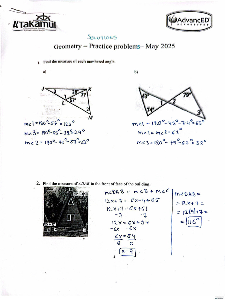 Practice Problems-Solutions | PDF