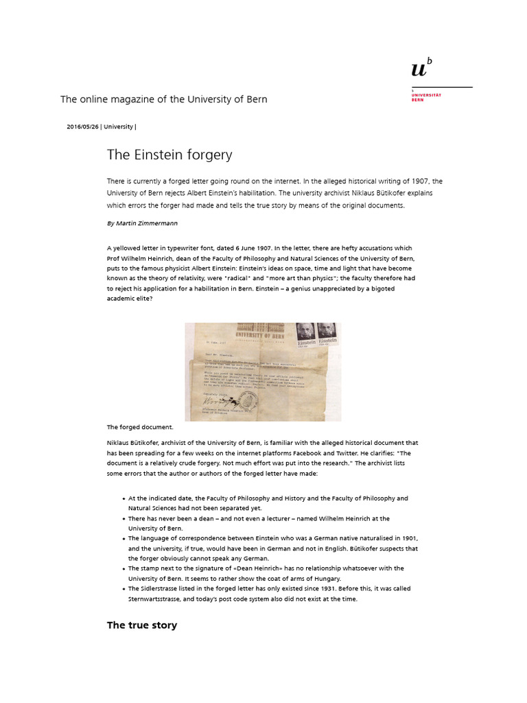 Einstein | PDF | Albert Einstein | Thesis