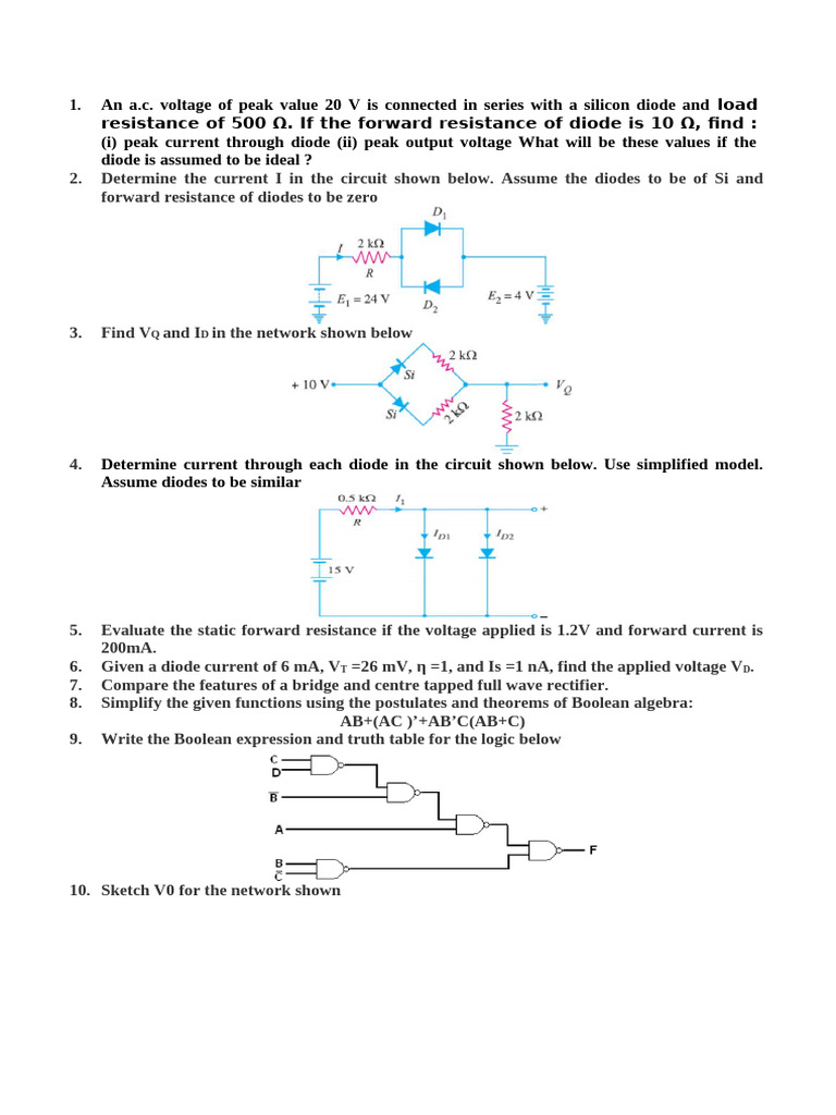 Question Set 1 | PDF