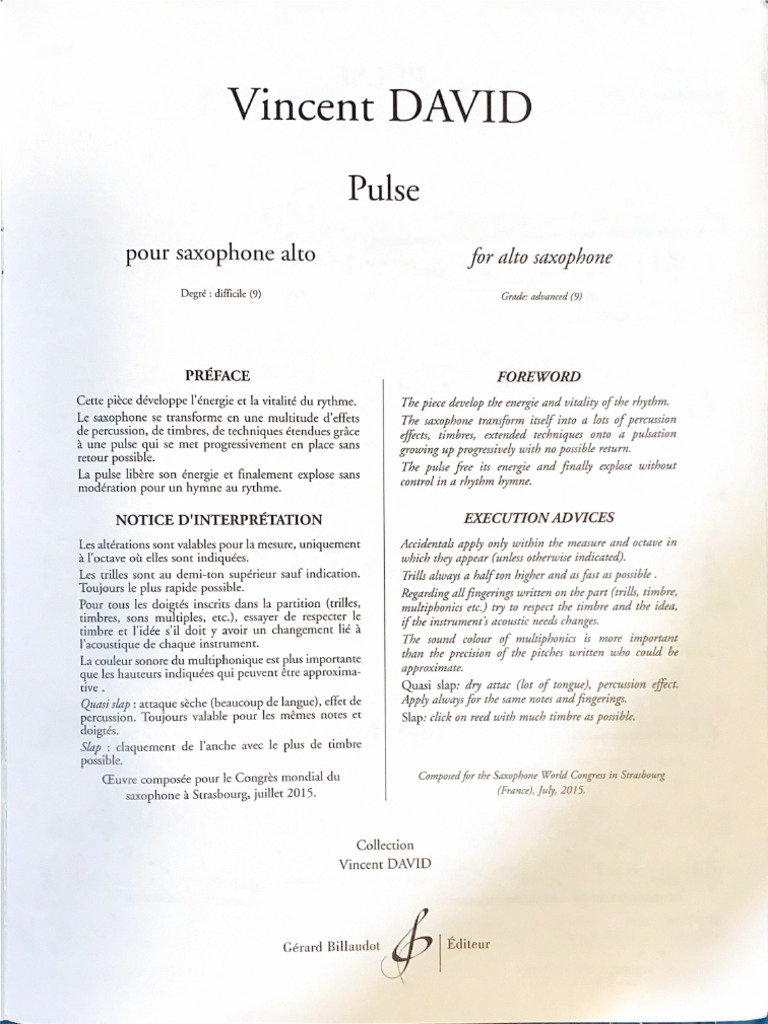 Pulse-Vincent David | PDF