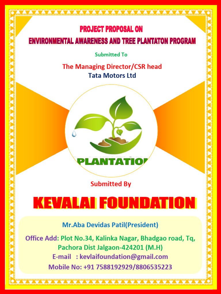 Project Proposal On Tree Plantation (7) - Removed | PDF